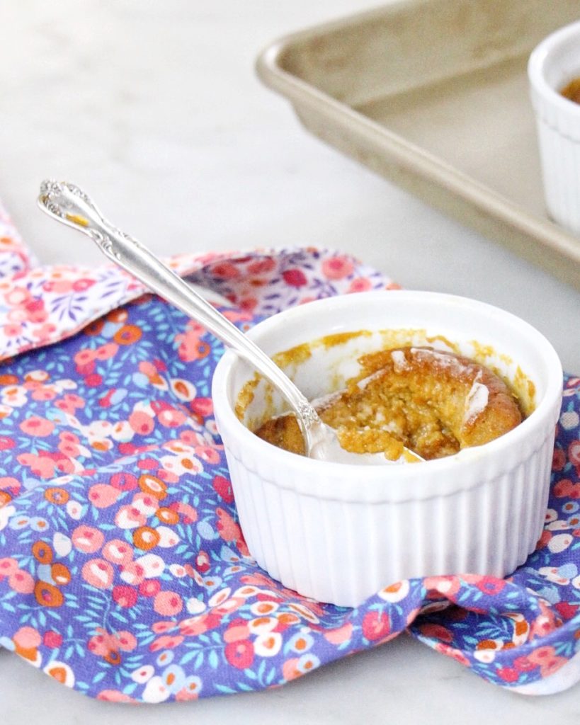 pumpkin pie in ramekins - Lemon Grove Lane