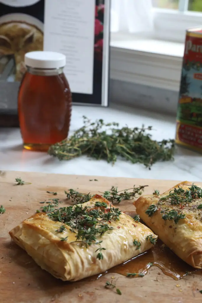 Phyllo Wrapped Feta with Thyme and Honey - Lemon Grove Lane